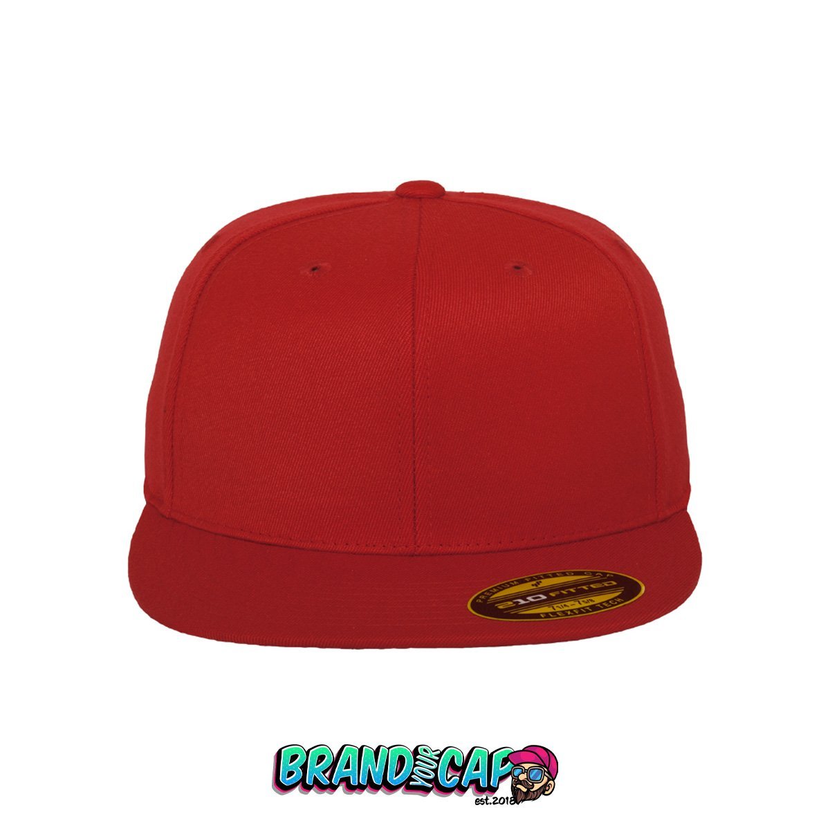 Premium 210 Fitted in rot besticken lassen | Brandyourcap.de – BrandYourCap.de